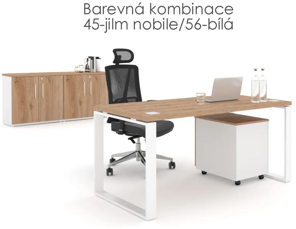 Kancelářský opěrný stůl EPIC, 120/140/160/180cm, kovová podnož O