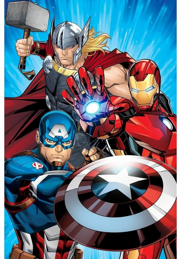 Jerry Fabrics Dětská deka Avengers Heroes 02, 100 x 150 cm