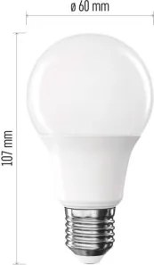 Emos lighting LED žárovka Classic A60 / E27 / 5,8 W (50 W) / 645 lm / teplá bílá 1525733278