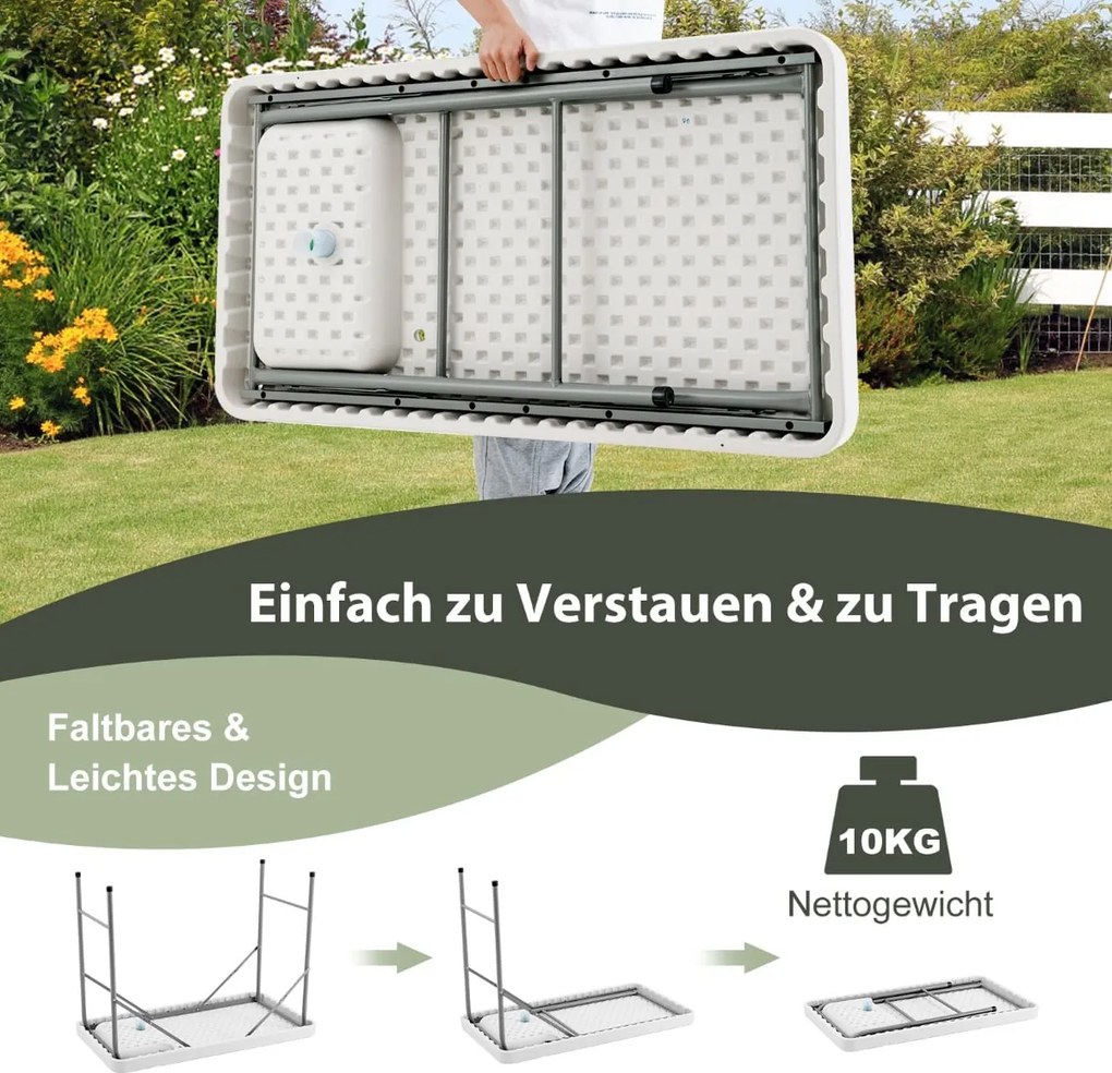 Costway Fish Cleaning Table Více přenosné rybí filé a lovecká stanice s dřezovou