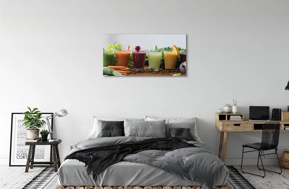 Obrazy na plátně Zeleninové, ovocné koktejly 120x60 cm