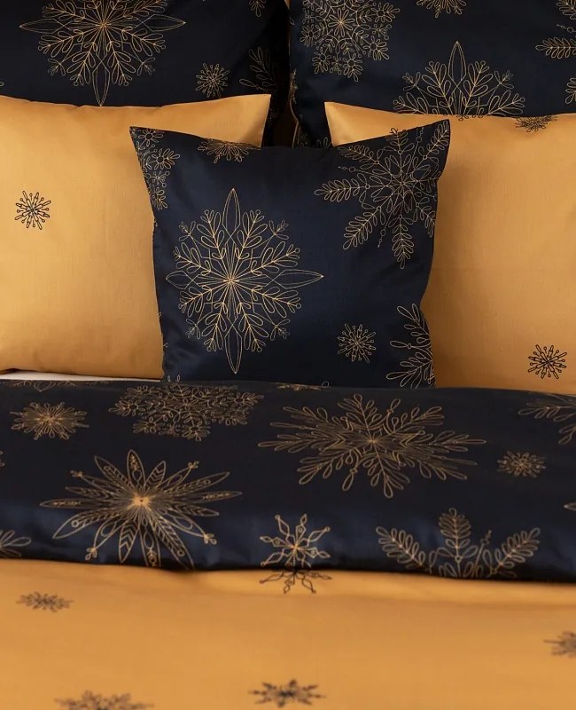 Matějovský povlečení Gold Christmas Flanel premium Rozměr: 140 x 220 cm, 70 x 90 cm