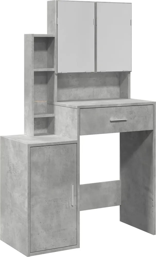 vidaXL Toaletní stolek se skříňkou 80 x 35 x 132 cm [848235] Barva: Černá