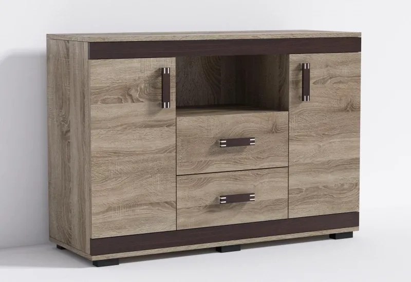Obývací stěna Kombi P2, dub sonoma/wenge