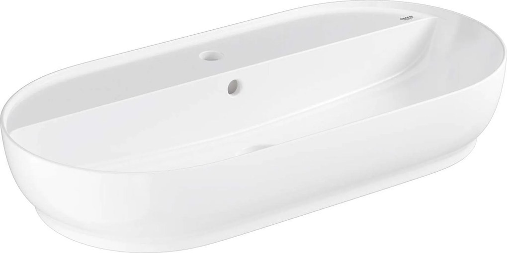 Grohe Essence - Umyvadlo na desku, 80x40 cm, s přepadem, s otvorem pro baterii, alpská bílá 103571SH00