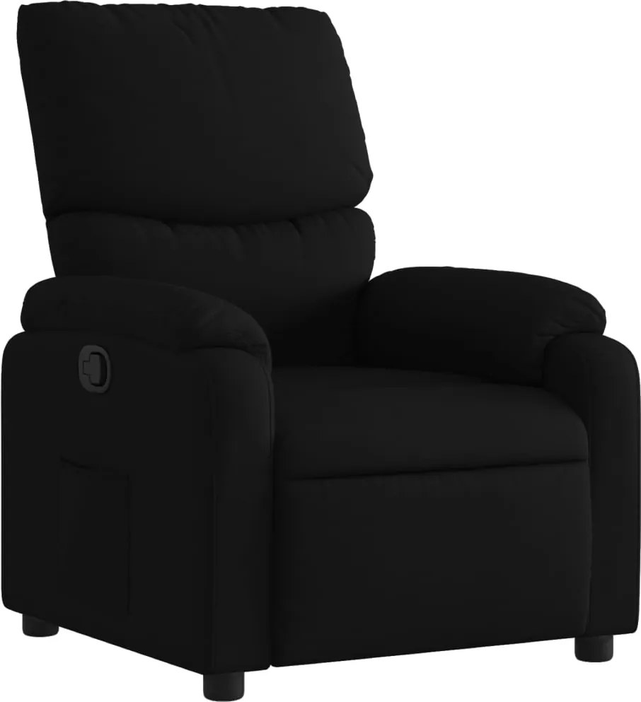 Polohovací křeslo černé, látkové 3205682