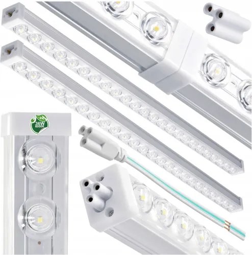 2x LED panelové svítidlo 120 cm 36W 3600 lm 4000k