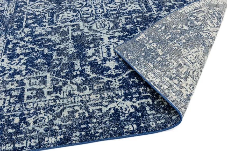 Modrý koberec Dinamo Oriental Navy Rozměry: 240x340 cm