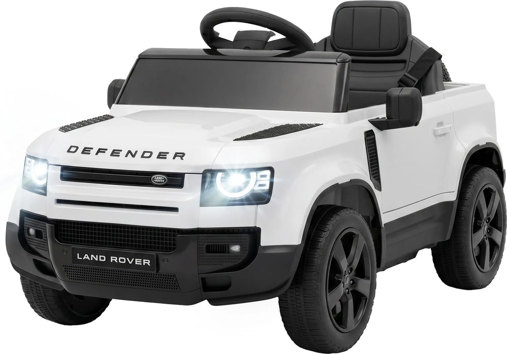 AIYAPLAY elektrické dětské SUV Land Rover Defender 12 V dálkové ovládání Zavěšení Plynulý start 2,7-4,5 km/h Bílá
