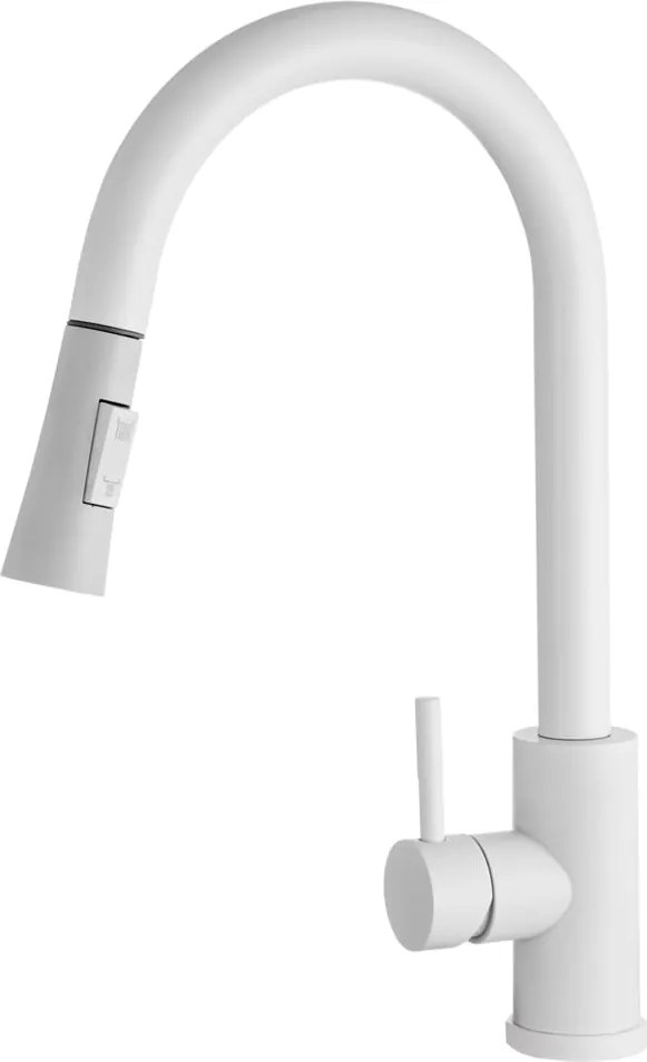 Gamma Taru Slim, vysoká dřezová baterie h-400, bílá, GMA-BTS-WH