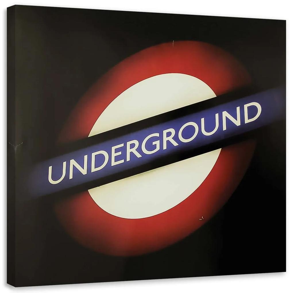Obraz na plátně Londýnské metro - 50x50 cm