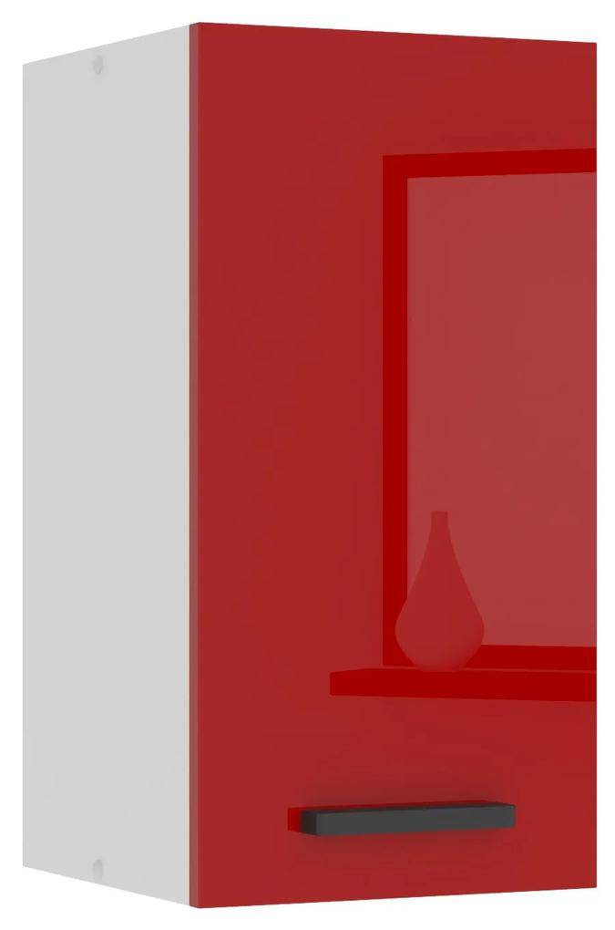 Kuchyňská skříňka Belini Premium Full Version horní 30 cm červený lesk