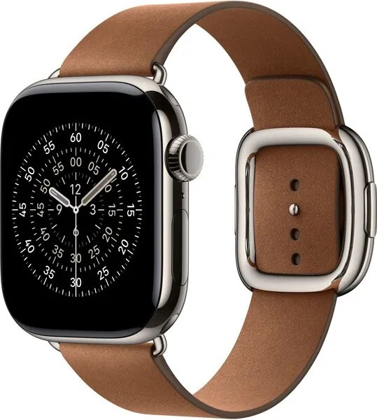 Apple Watch 42/41/40/38mm karamelový řemínek s moderní přezkou malý