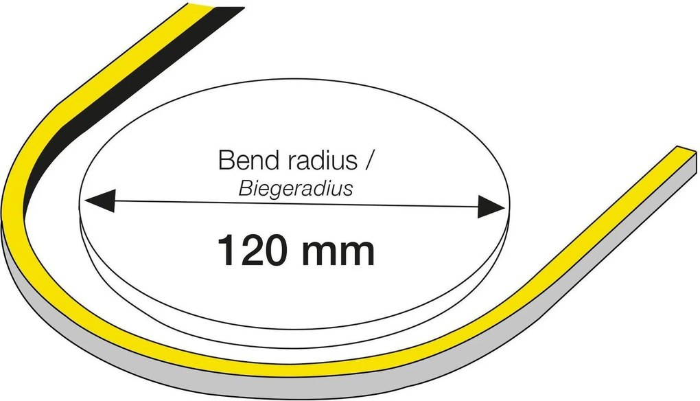 SLC SM17210 LED pásek Neon Flex 230V Top 1-50m 8W/m 415lm/m 2700K Ra80 stmívatelný IP65 1m - TLG