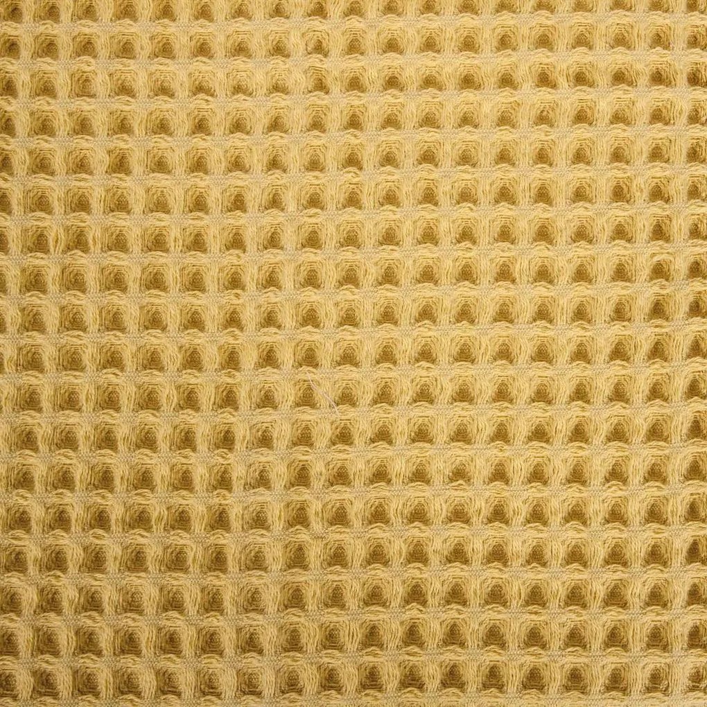 Ceba Dětská deka Waffle Line 90 x 90 cm Cream gold