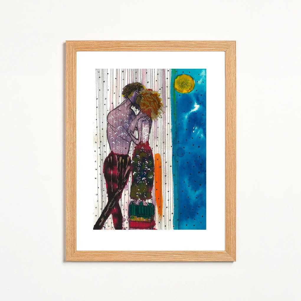 Marascaud | Malé ženy Rám: Černý, Velikost: 40 x 30 cm