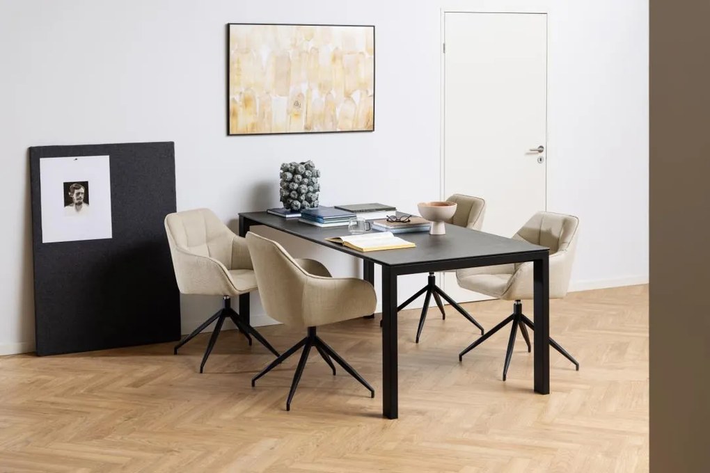 ACTONA GROUP Jídelní židle BRENDA béžová z látky Basel 0000097892