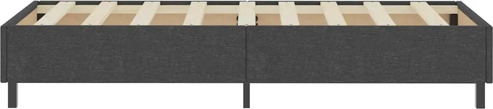 Postel boxspring šedá textil 100 x 200 cm 287462