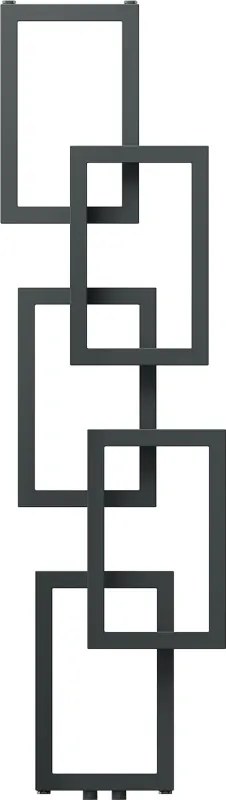 Mexen Grid, dekorativní koupelnový radiátor 1360 x 390 mm, 349 W, grafitová, W215-1360-390-00-66