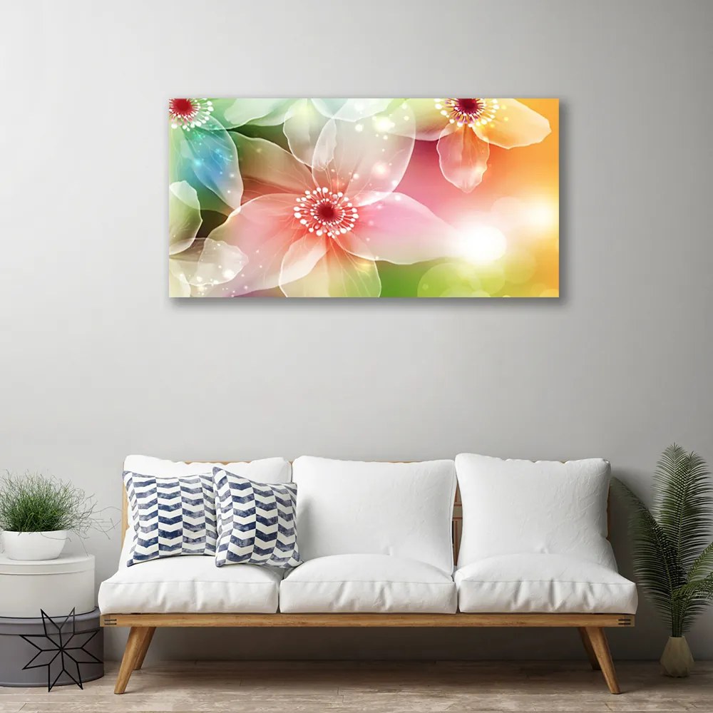 Obraz na plátně Květ Rostlina Příroda Umění 100x50 cm