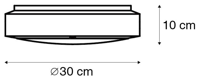 Chytré nástěnné a stropní svítidlo tmavě šedé vč. Wifi A60 - Glow