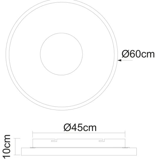 Globo 41758-42B - LED Stmívatelné stropní svítidlo JOLLI LED/42W/230V + DO