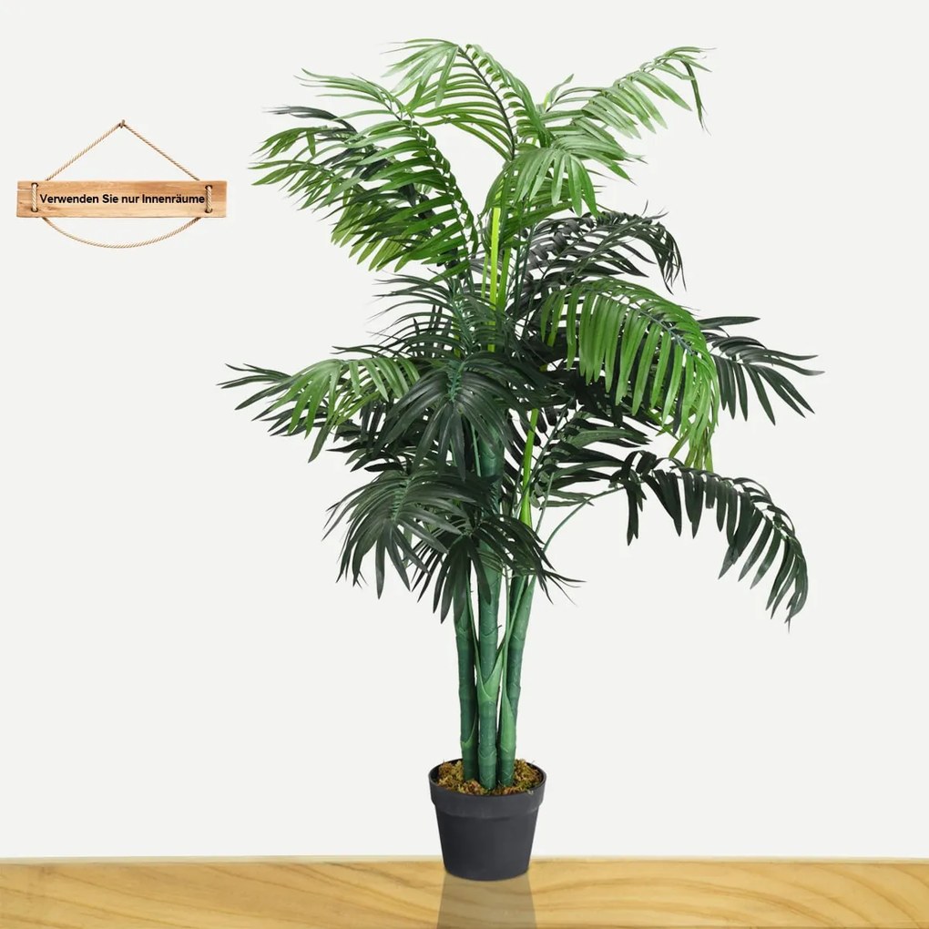 Costway Umělá rostlina Použitá umělá palma 110 cm/150 cm-110 cm, zelený