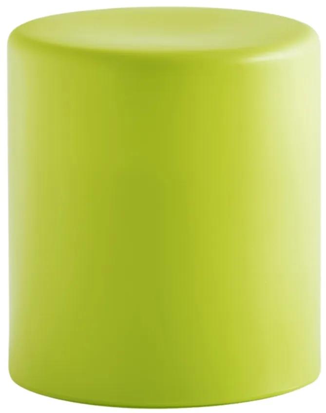 OnaDnes -20% Pedrali Zelený kulatý plastový taburet Wow 480 O 40 cm