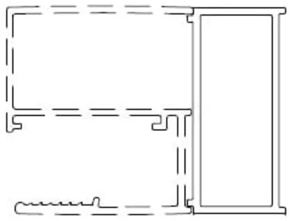 Rozšiřovací profil ke sprchovým dveřím SAT Walk-In Xmotion černá SATWIXMPROFILROZDC