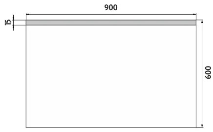 Nimco LED zrcadlo 900x600 ZP 8019