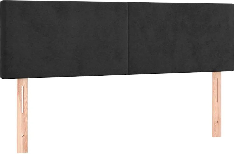 Box spring postel s matrací černá 140 x 190 cm samet 3130837