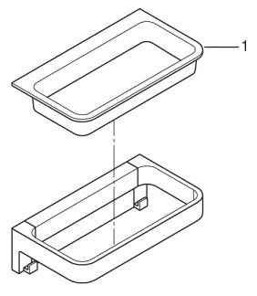GROHE 41107DC0 - Polička do sprchy START CUBE 200 mm nerez