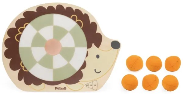 Dřevěná hra na házení míčků Viga 44242 PolarB Ježek
