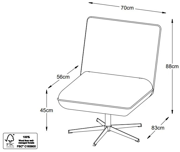 Designové křeslo Uwimana bílé