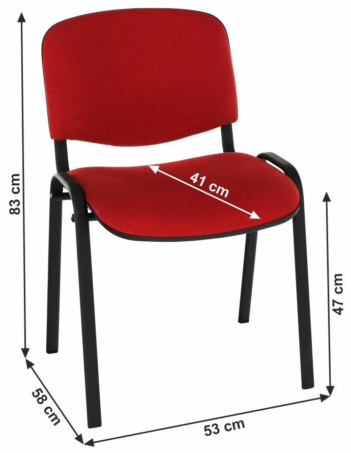 Kondela Kancelářská židle, červená, ISO NEW