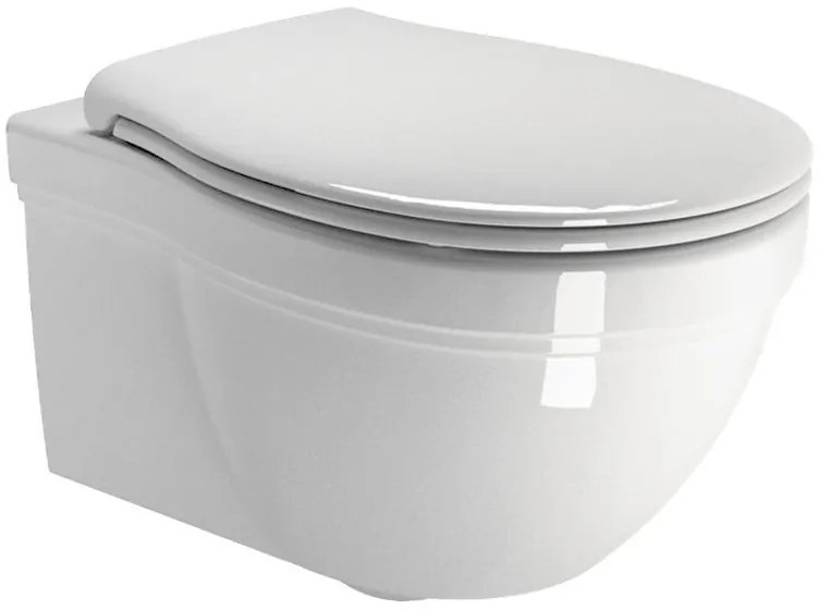 GSI CLASSIC závěsná retro WC mísa, 37x55cm, bílá ExtraGlaze 871211