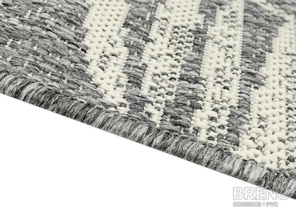Breno Kusový koberec CASA 607 silver, 80x150 cm, Stříbrná/Vícebarevné