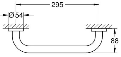 GROHE 41189000 - Madlo START 349 lesklý chrom