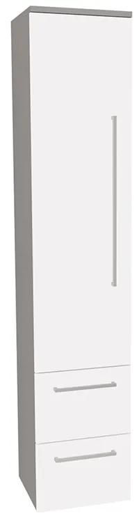 Mereo Bino, koupelnová skříňka vysoká 163 cm, levá, Multidecor, Arktická šedá CN697ARS1