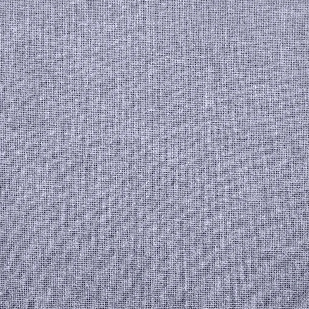 3místná pohovka textil světle šedá 242219