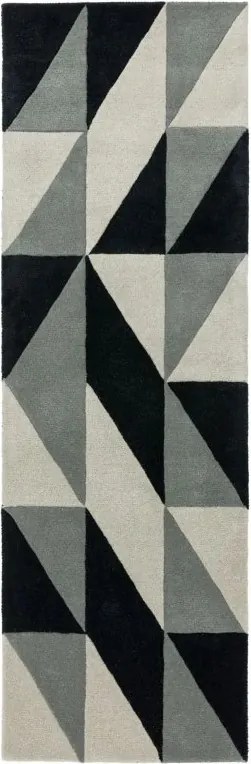 Černý koberec Jigsaw Flag Grey Rozměry: 200x290 cm