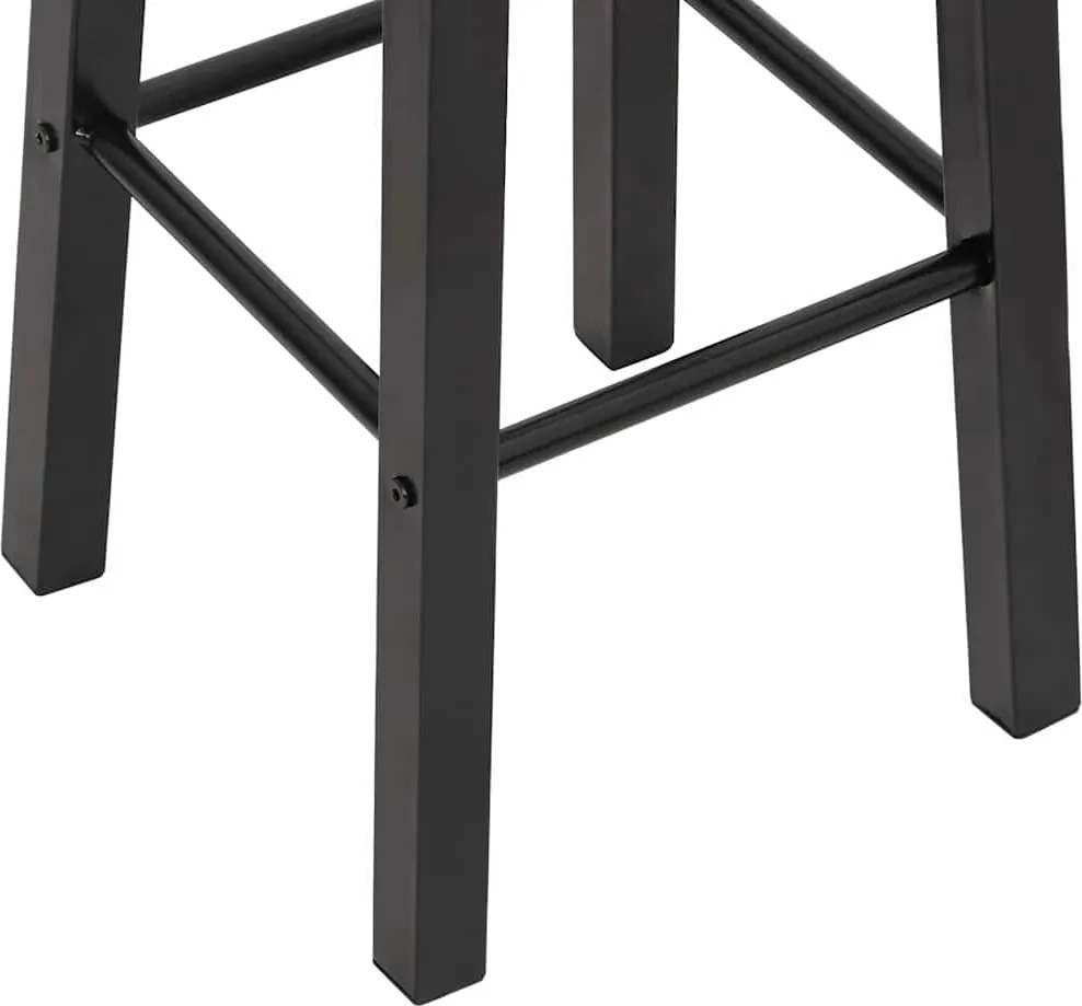 Barové stoličky 2 ks černé MDF 284388