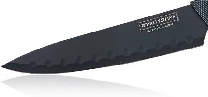 6dílná sada nožů s antiadhezní vrstvou Royalty Line RL-CB5 s karbonovým vzorem