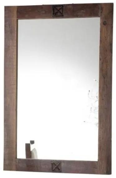 Masiv24 - OLDTIME Zrcadlo 100x88 cm, staré dřevo