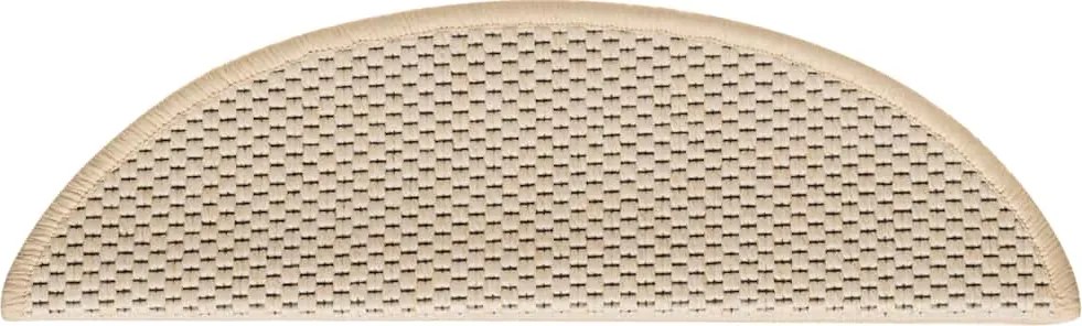 Samolepicí rohože na schody Sisal-Look 30 ks 56x17x3 cm Berber 3365869