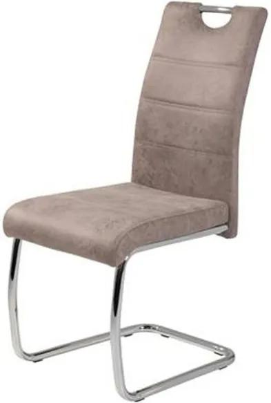 Sconto Jídelní židle FLORA S vintage béžová, mikrovlákno