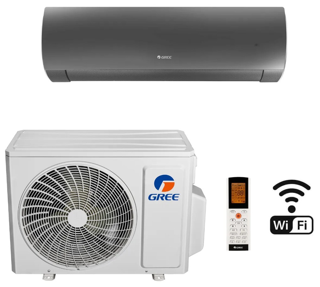 Klimatizace Gree Fairy černá 5,3 kW - sestava 1+1 včetně montáže