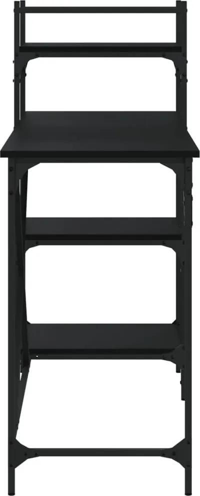vidaXL Počítačový stůl s policemi 120 x 47 x 109 cm [836213] Barva: šedá sonoma