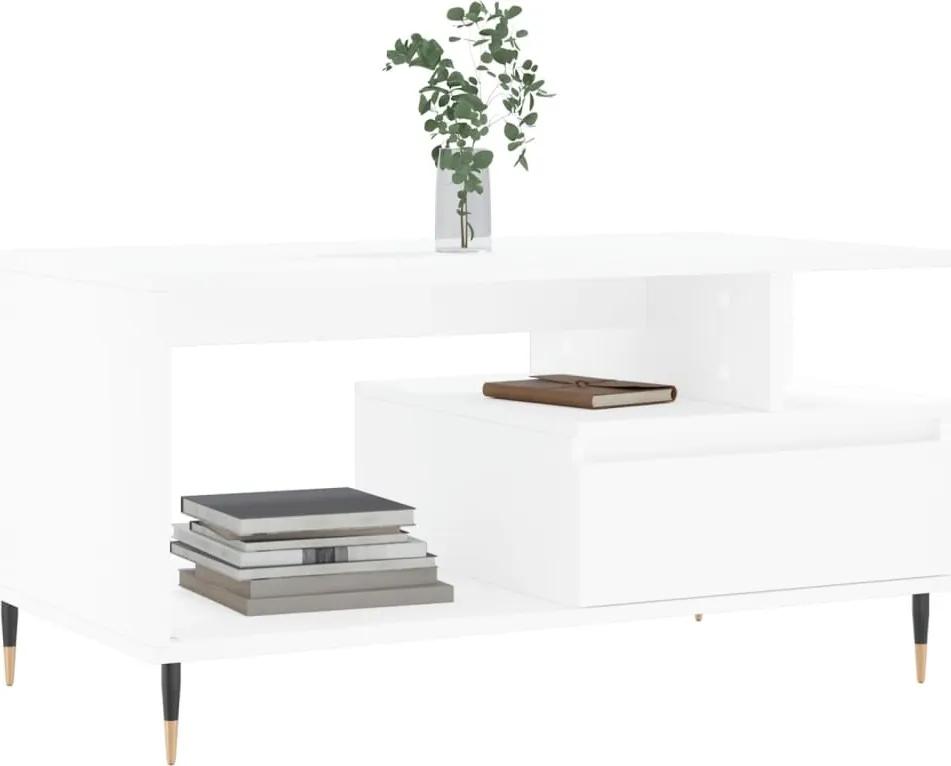 vidaXL Konferenční stolek 90 x 49 x 45 cm kompozitní dřevo [831012] Barva: kouřový dub