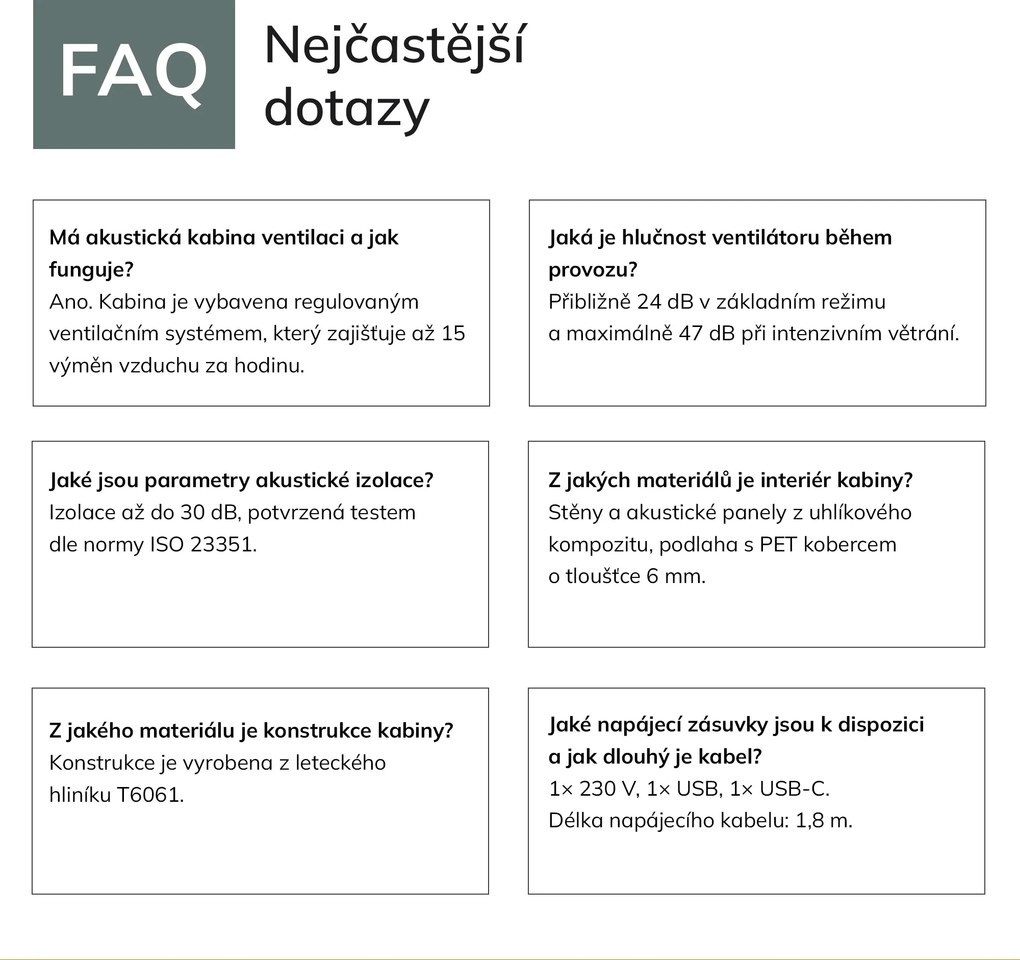 Akustická kancelářská budka pro 4 osoby, 2100x2200x1220 mm: INBOX